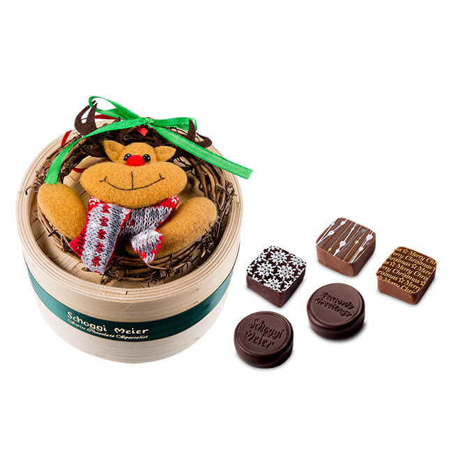 Christmas Dim Sum Praline – Reindeer (5pcs) - Schoggi Meier