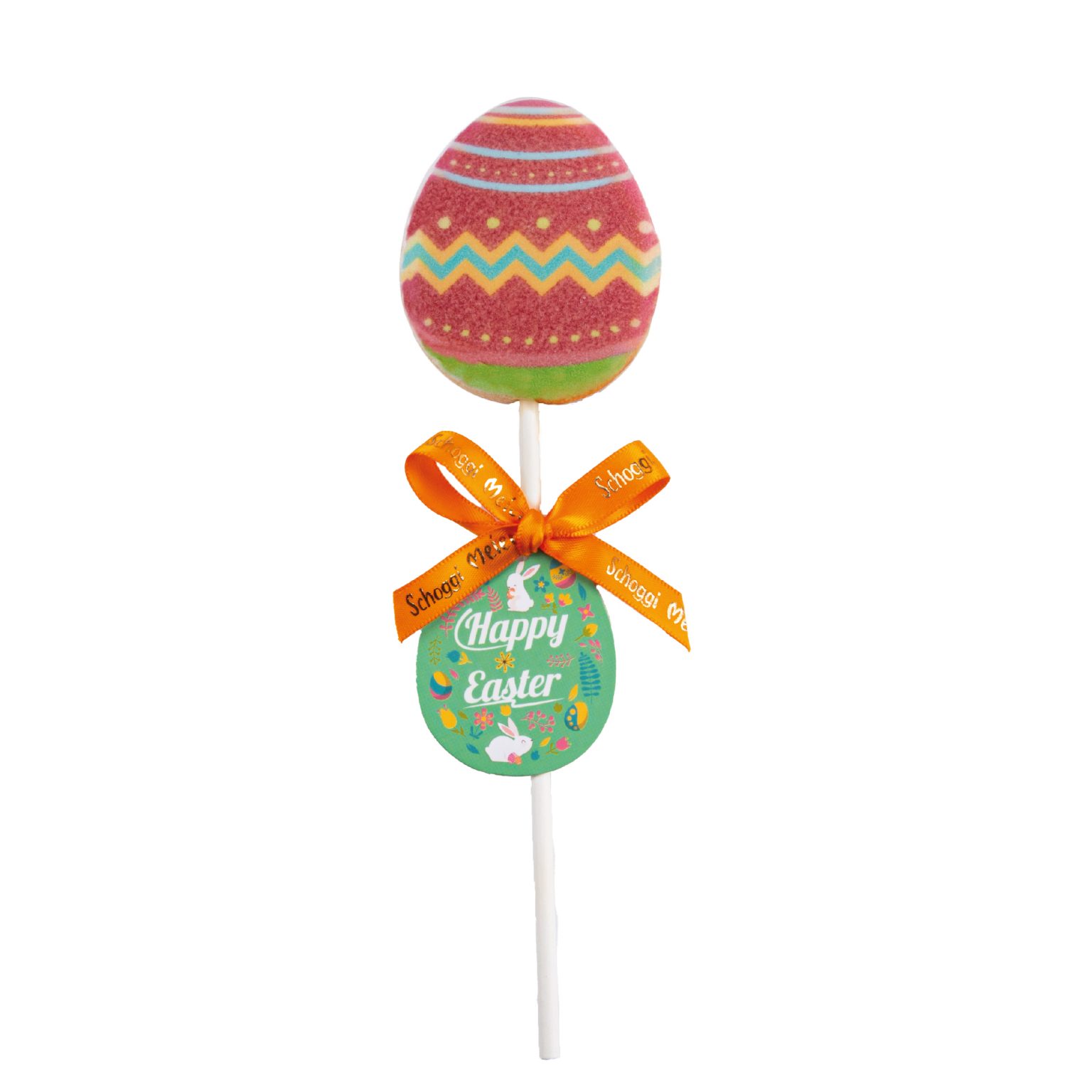 Rainbow Easter Egg Icing Cookie Lollipop - Schoggi Meier